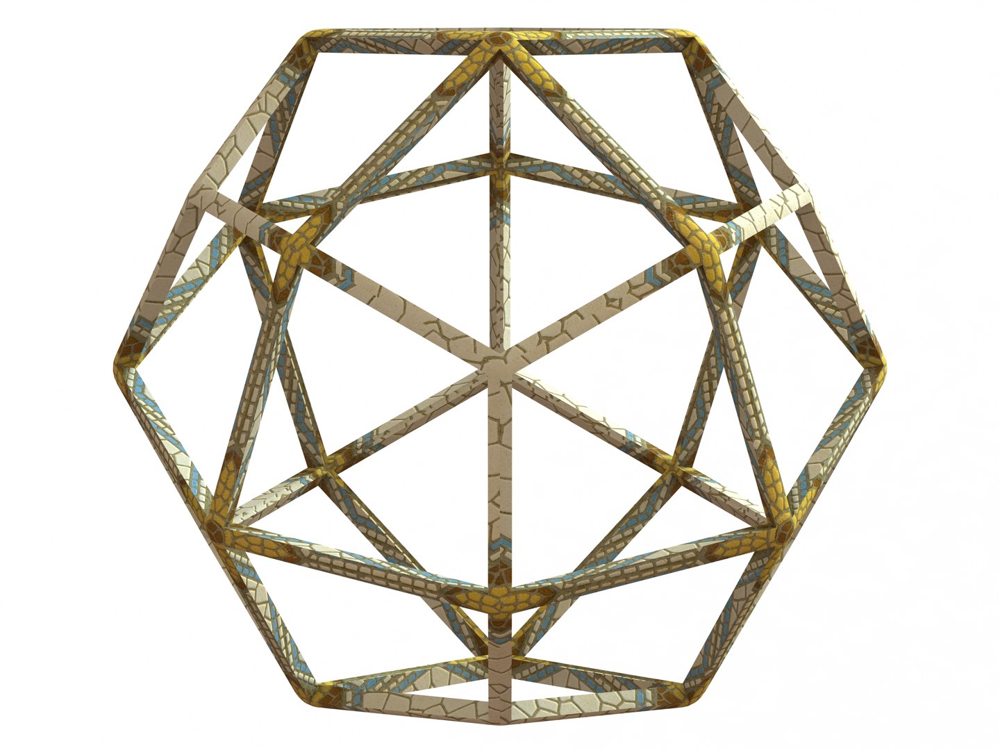 Wireframe Shape Deltoidal Icositetrahedron 3D Model - TurboSquid 2169286