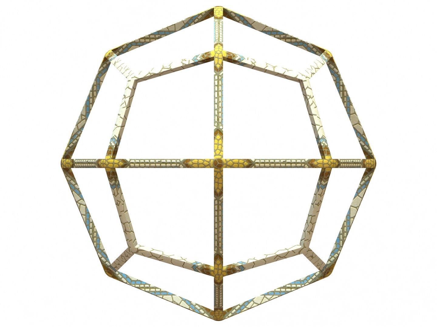 Wireframe Shape Deltoidal Icositetrahedron 3D Model - TurboSquid 2169286