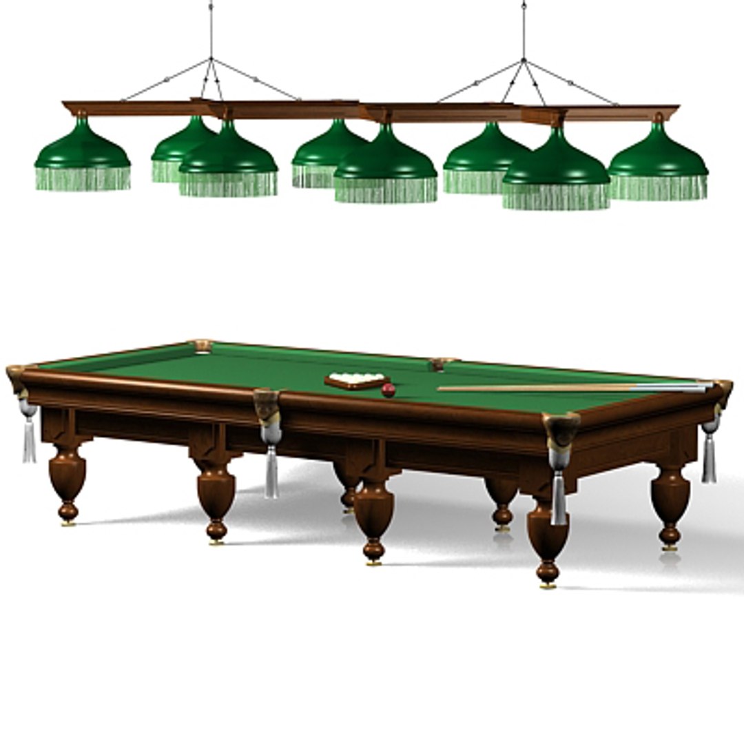 3d model russian billiards table