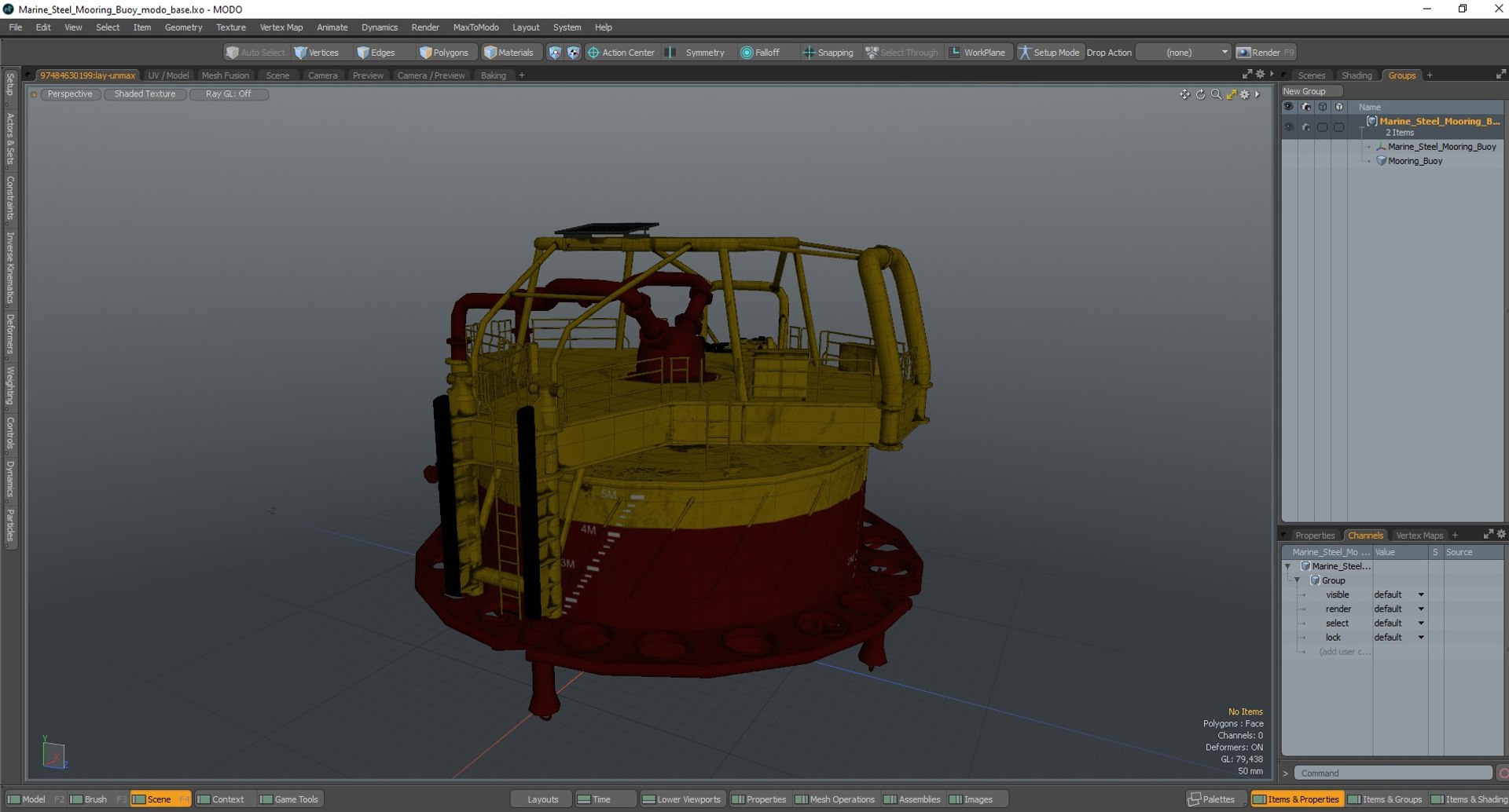 3D Model Marine Steel Mooring Buoy - TurboSquid 2121891