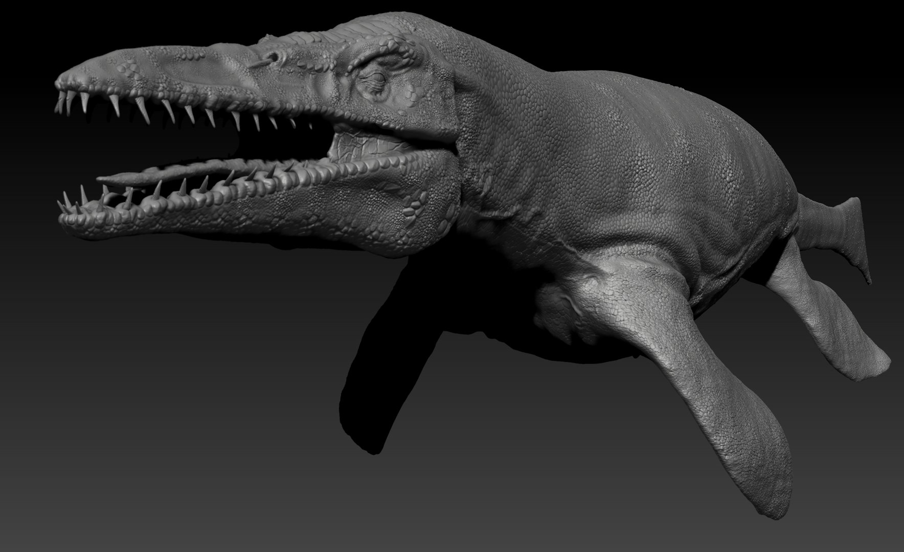 Tylosaurus Sculpt Project Model - TurboSquid 1777484