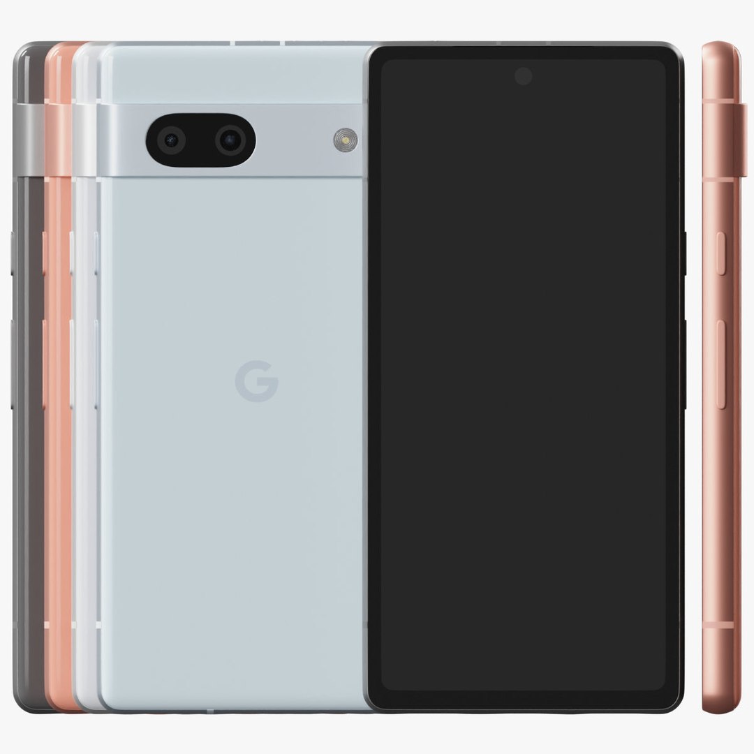 Google Pixel 7a All Colors Smartphone Model - TurboSquid 2068788