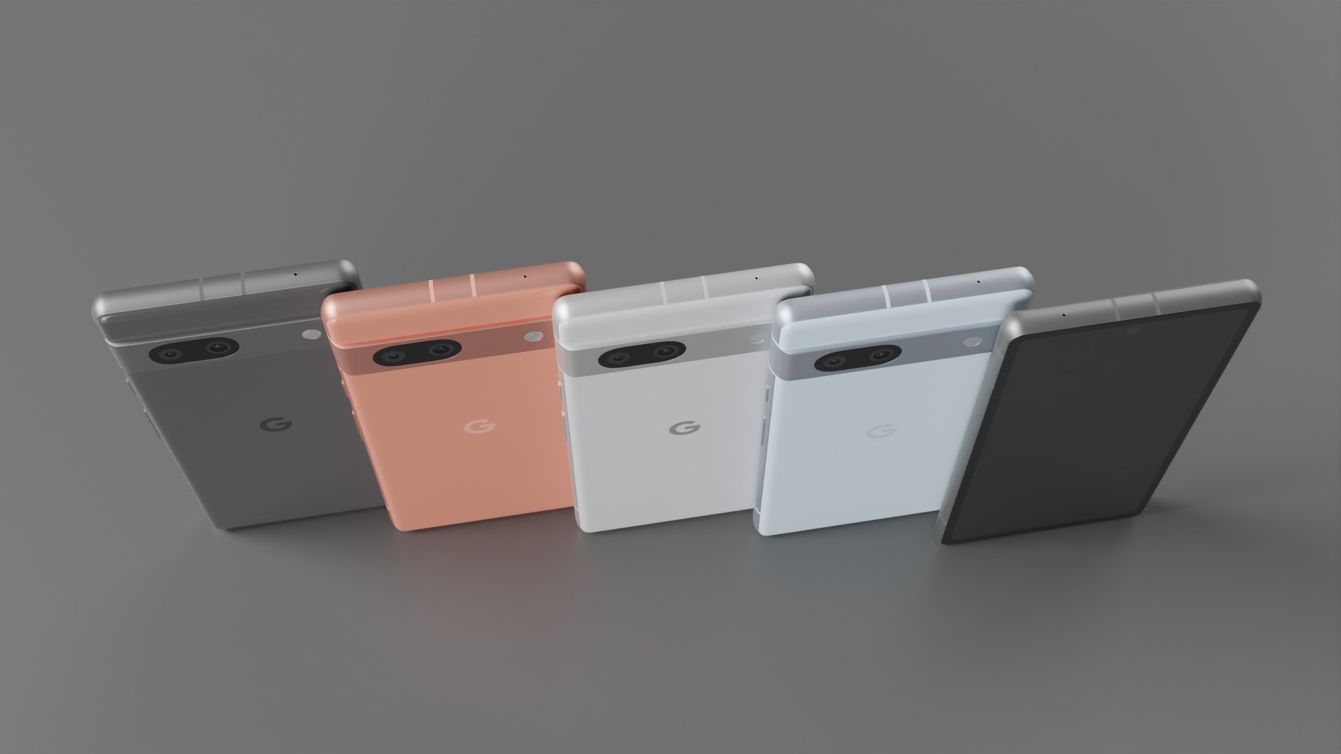 Google Pixel 7a All Colors Smartphone Model - TurboSquid 2068788