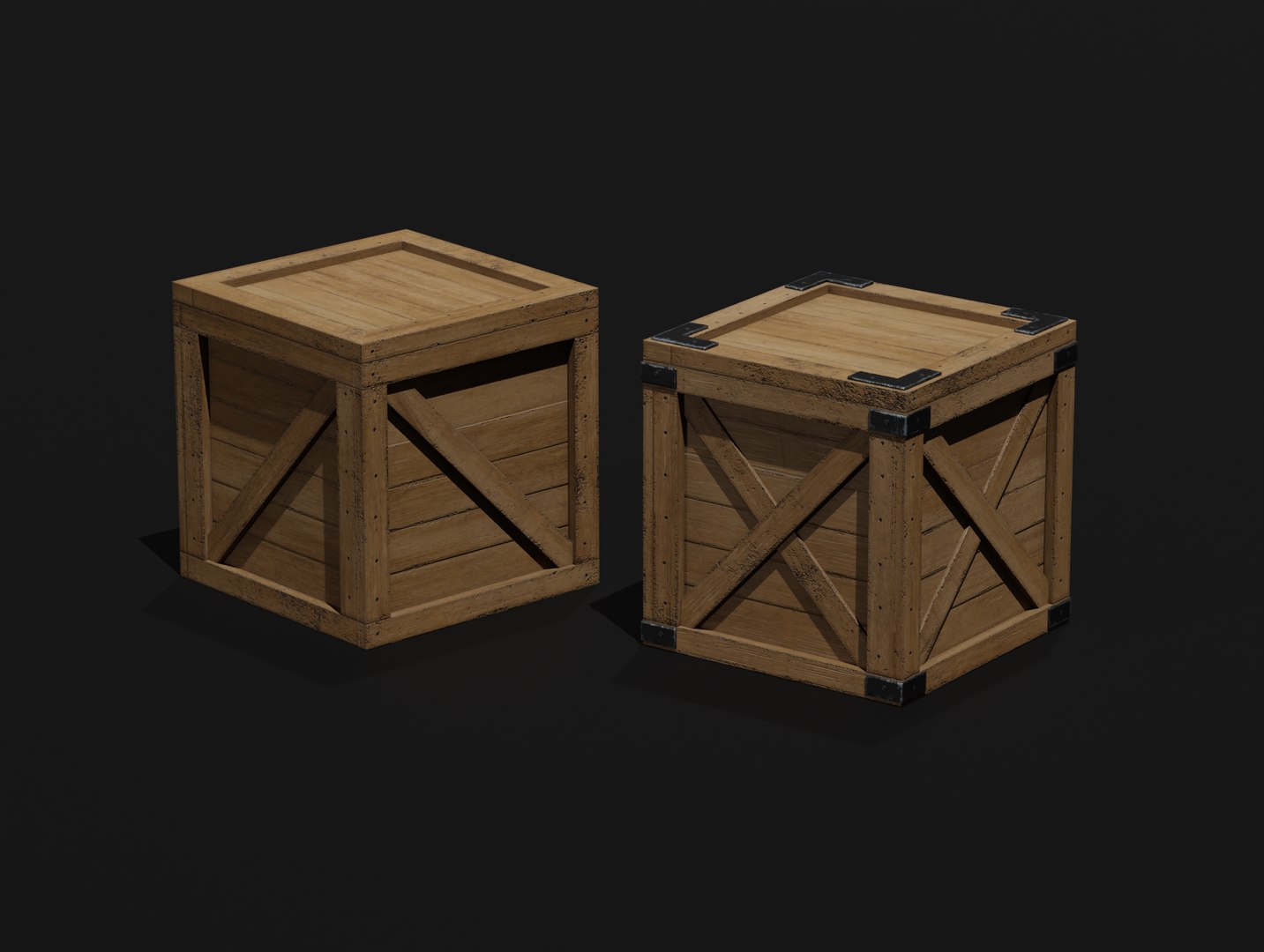 3D model LowPoly PBR 20 Wooden Crates Pack 3D Models - TurboSquid 2009948