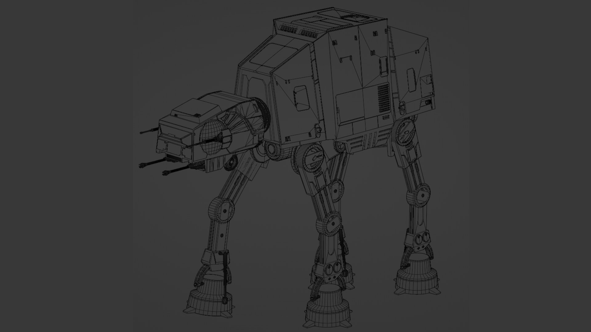 3D Star Wars AT-AT Model - TurboSquid 1841178