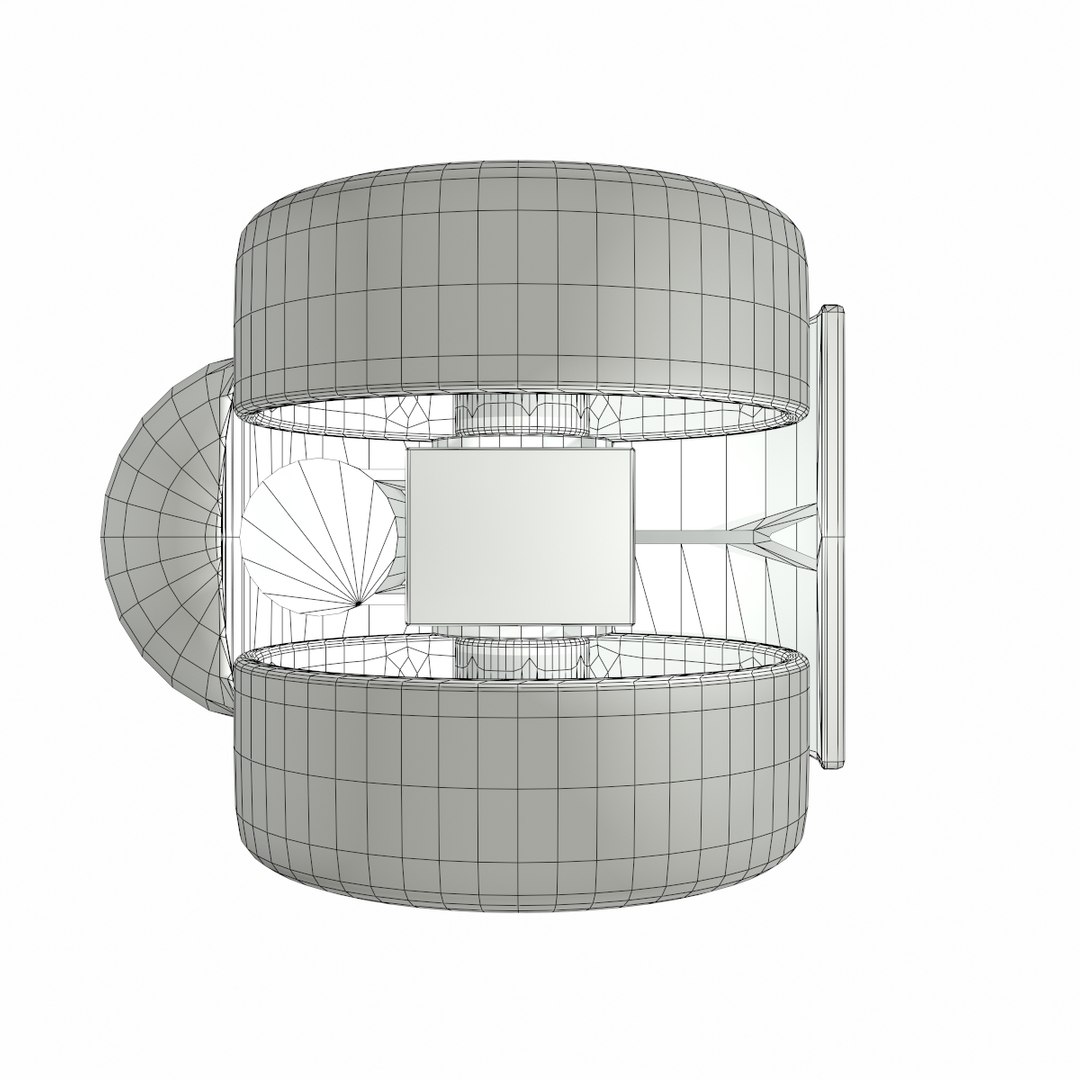 3d Model Desk Chair Wheel Caster