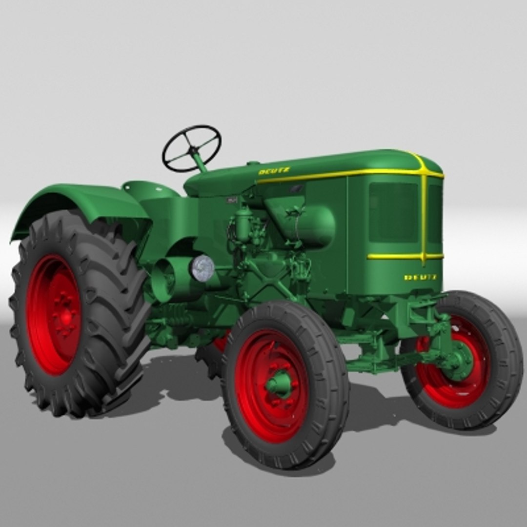 3d Deutz Fl3 Tractor Model