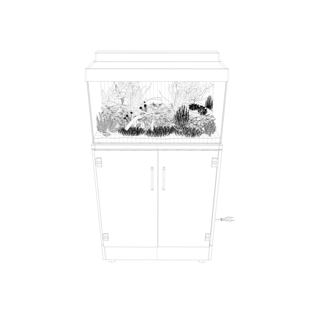 3D terrarium sideboard model - TurboSquid 1231951
