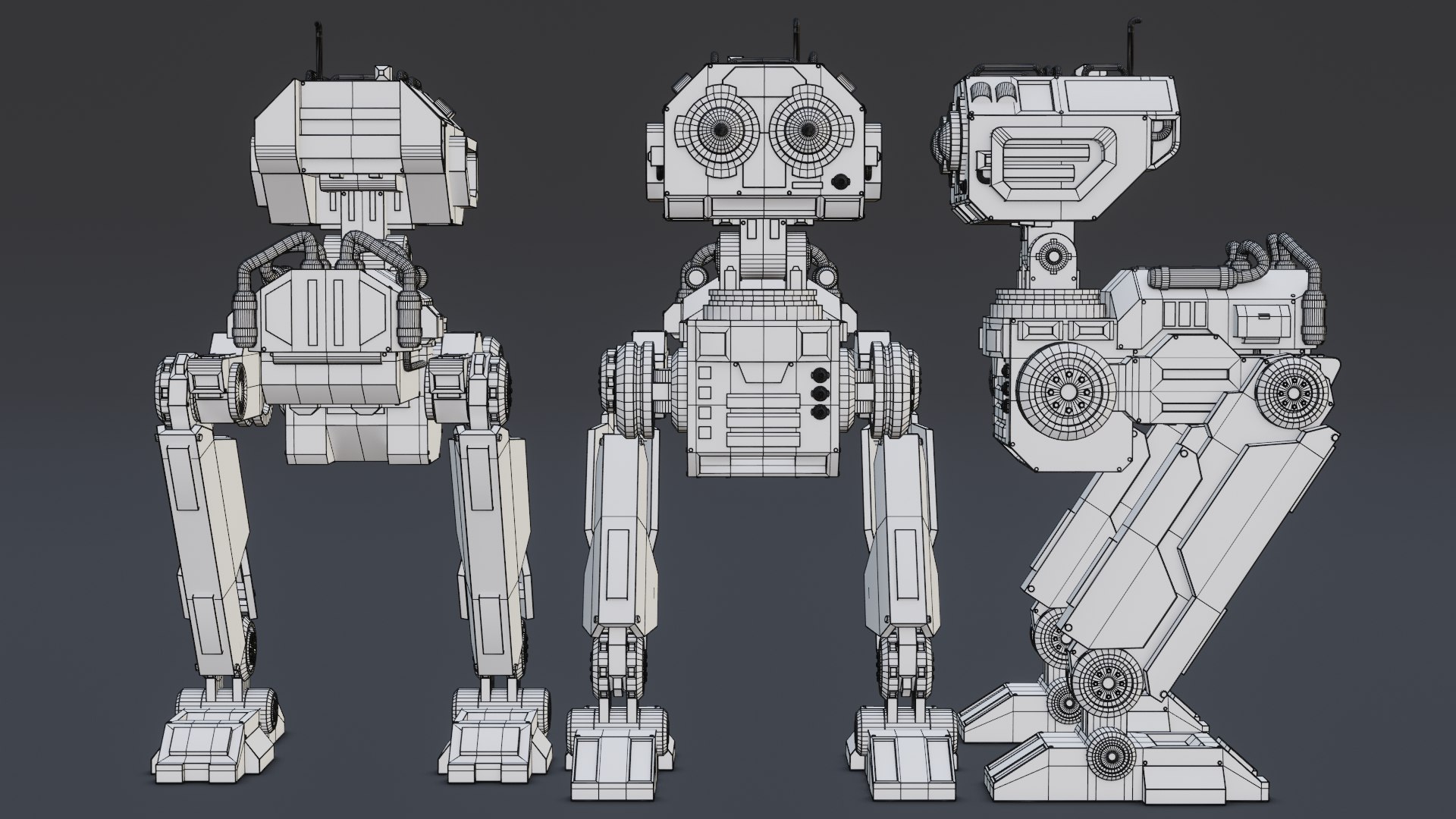 3D Sci-Fi Mech Robot Model - TurboSquid 1940324