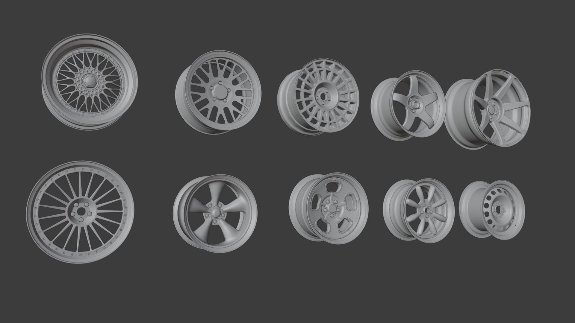 Collection of Wheels and Tires 3D model - TurboSquid 2119244