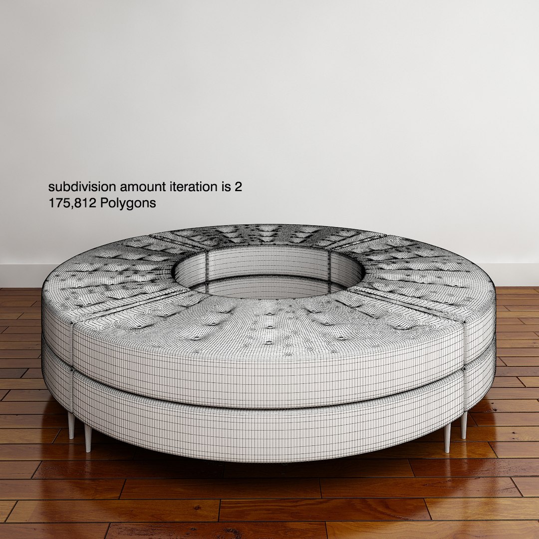 Curved Modular Seating Chairs 3d 3ds