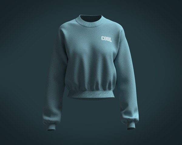 Ladies Sweatshirt model - TurboSquid 1939237