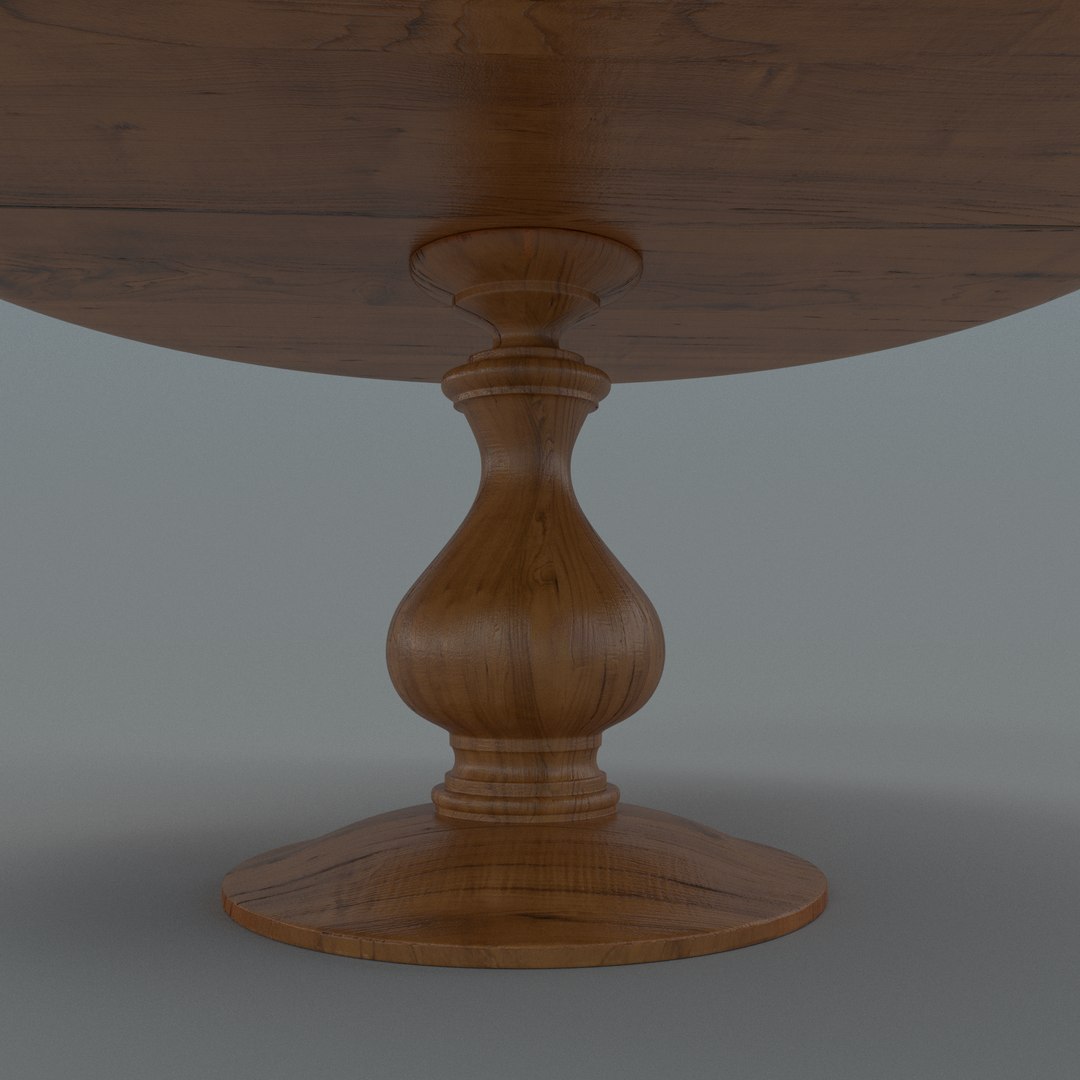 3d model of wooden fruit bowl