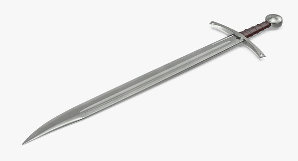 3d model european falchion sword