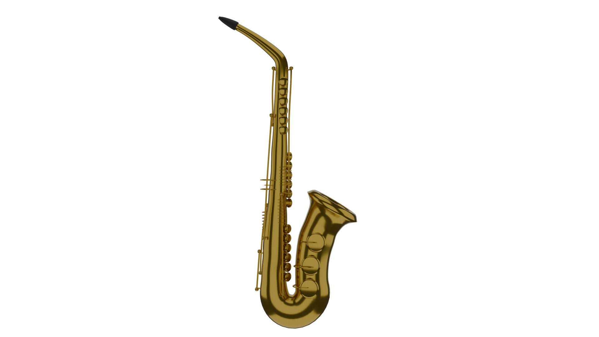 3D Realistic Saxophone 3D Model - TurboSquid 2410108