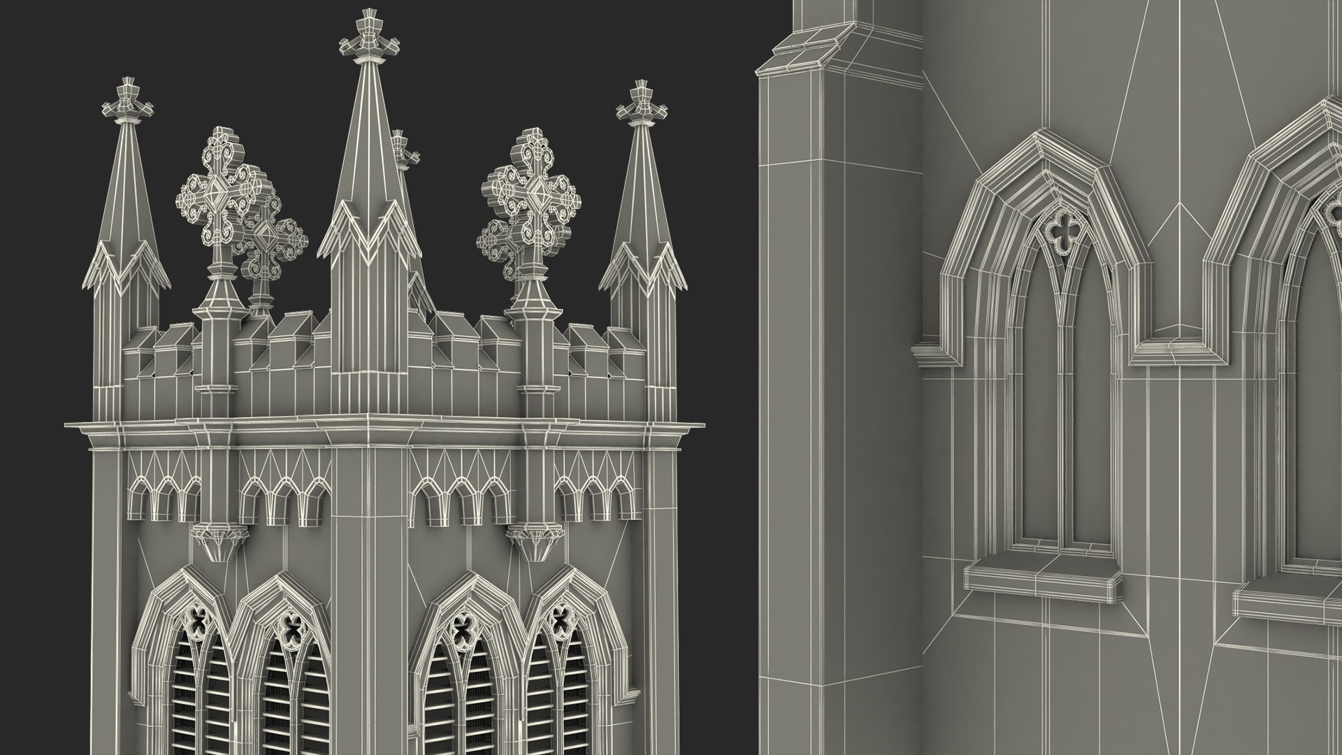 3D ancient brick tower medieval model - TurboSquid 1443298