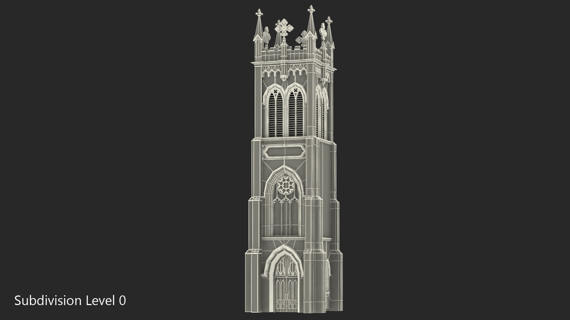 3D ancient brick tower medieval model - TurboSquid 1443298