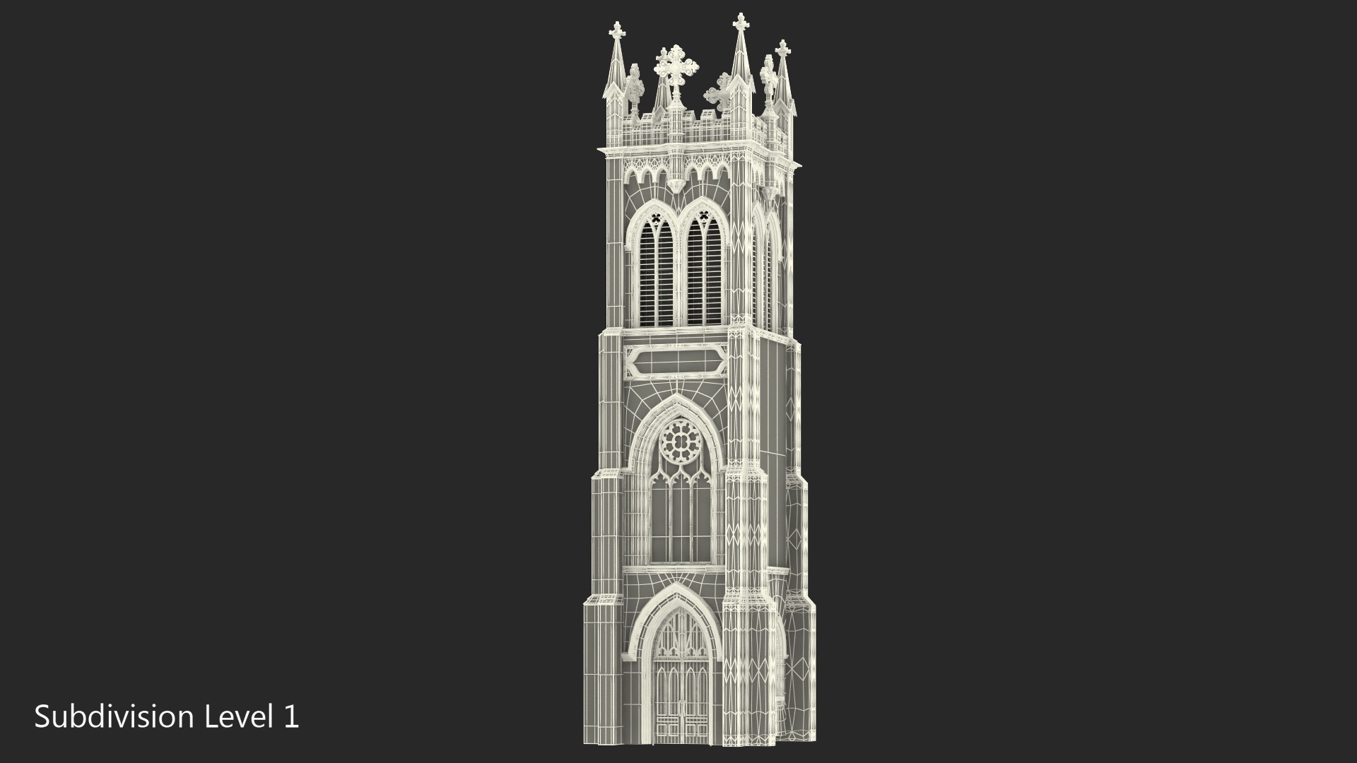 3D ancient brick tower medieval model - TurboSquid 1443298