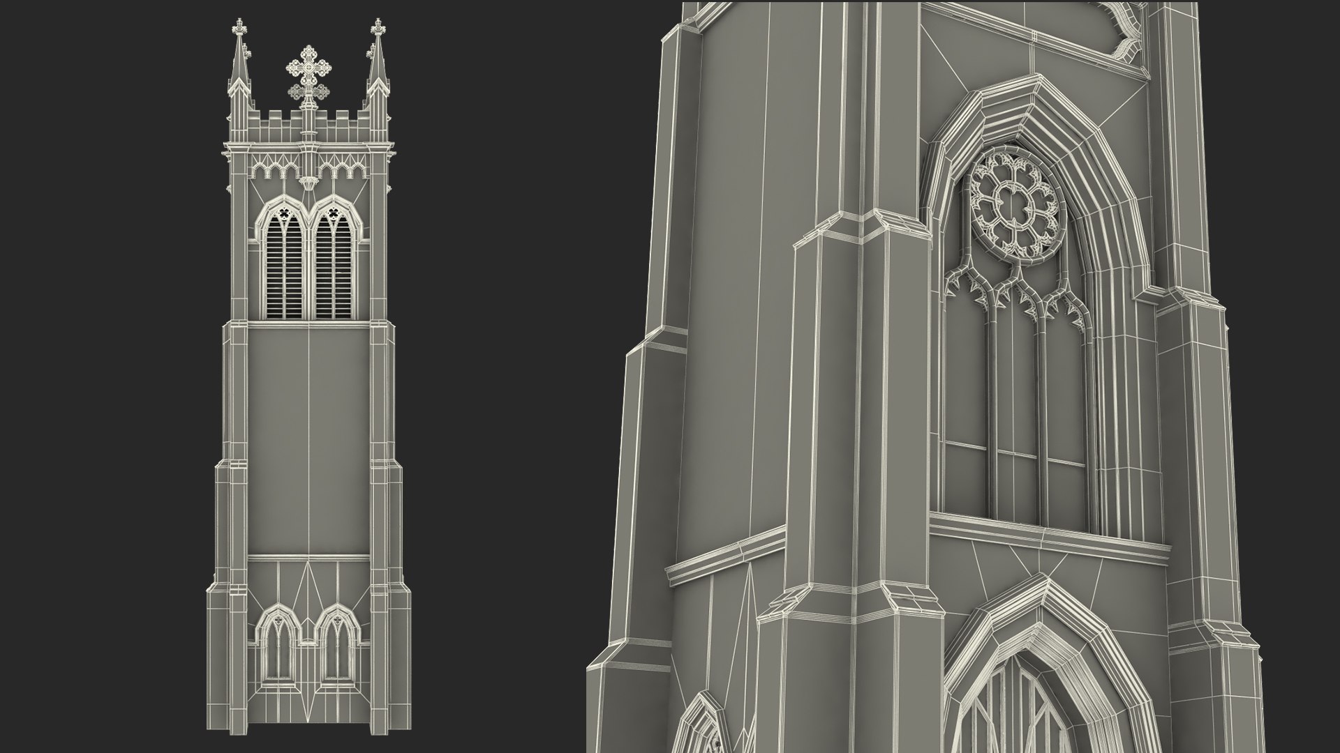 3D ancient brick tower medieval model - TurboSquid 1443298