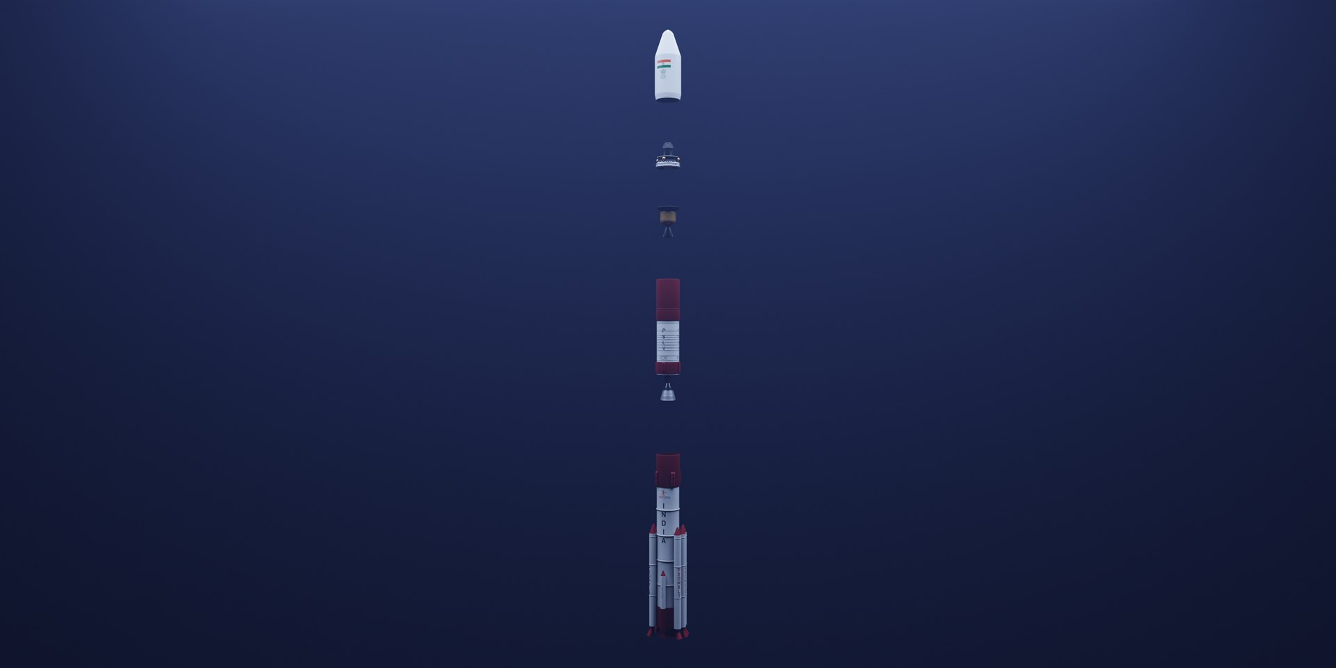 PSLV ROCKET 3D - TurboSquid 2260208