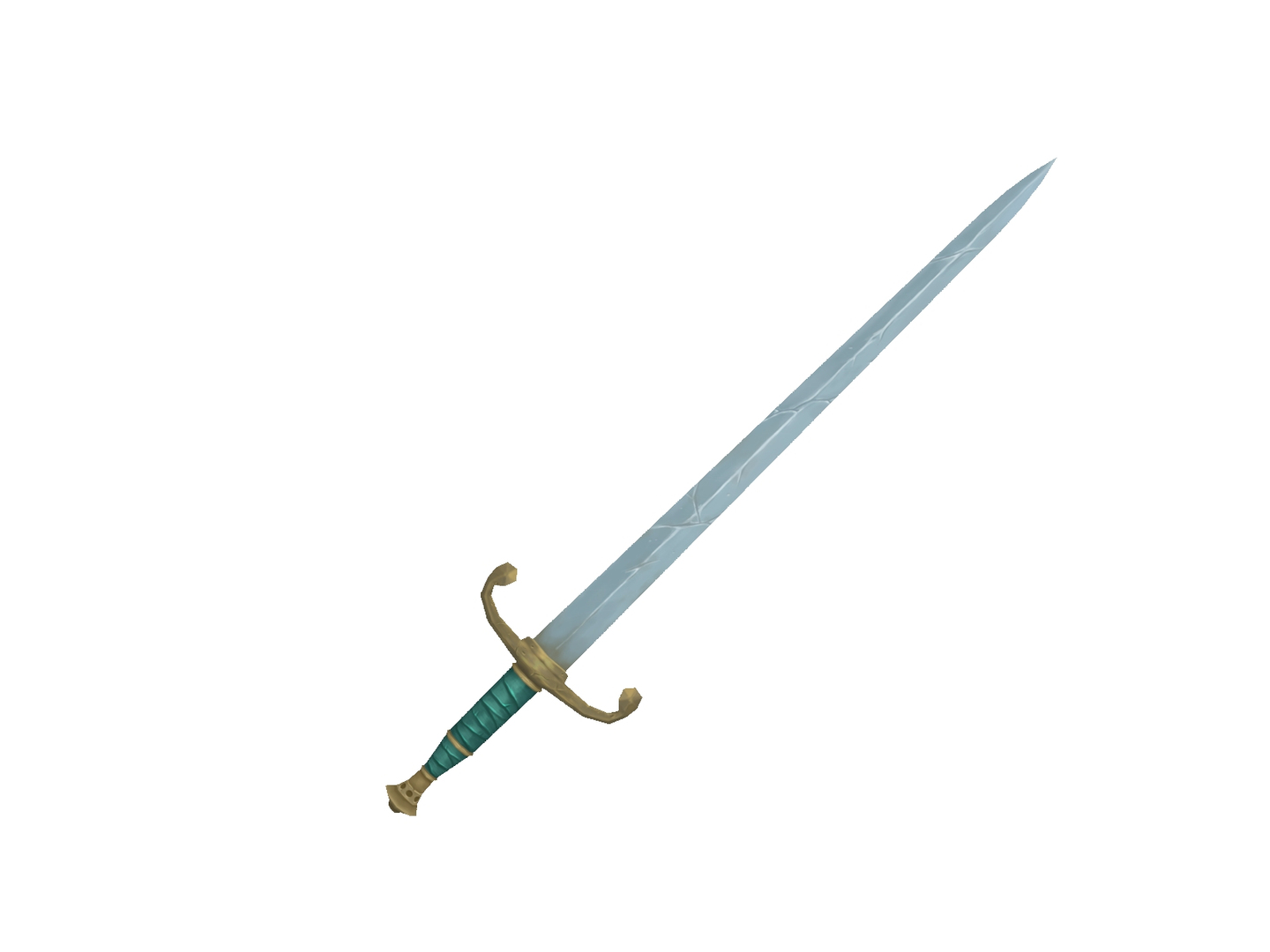 stylized long sword 3d 3ds
