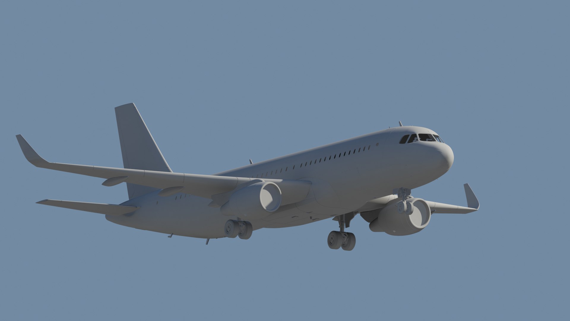 3d A320 Sharklet Model