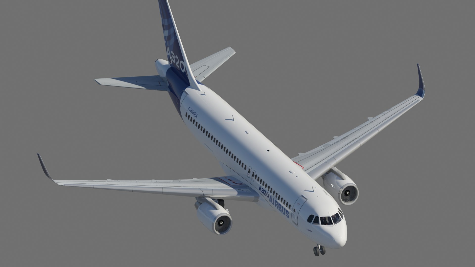 3d A320 Sharklet Model