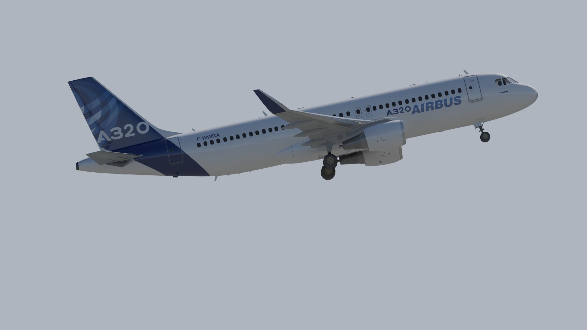 3d A320 Sharklet Model