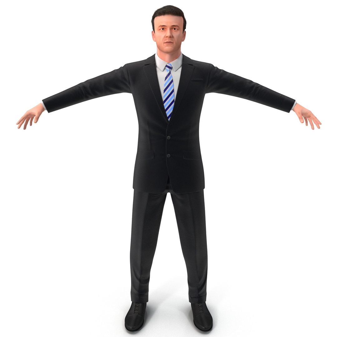 businessman 5 version 2 3d model