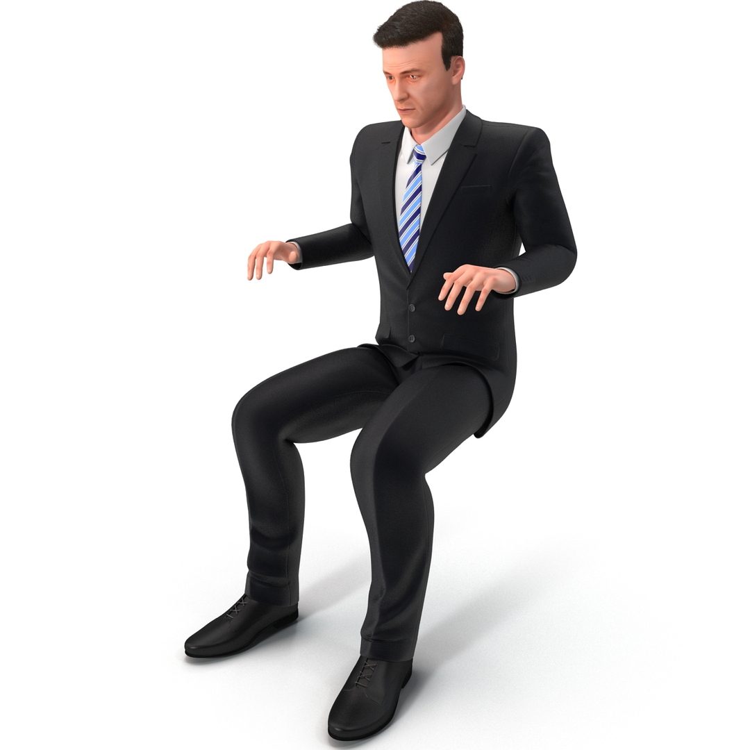 businessman 5 version 2 3d model