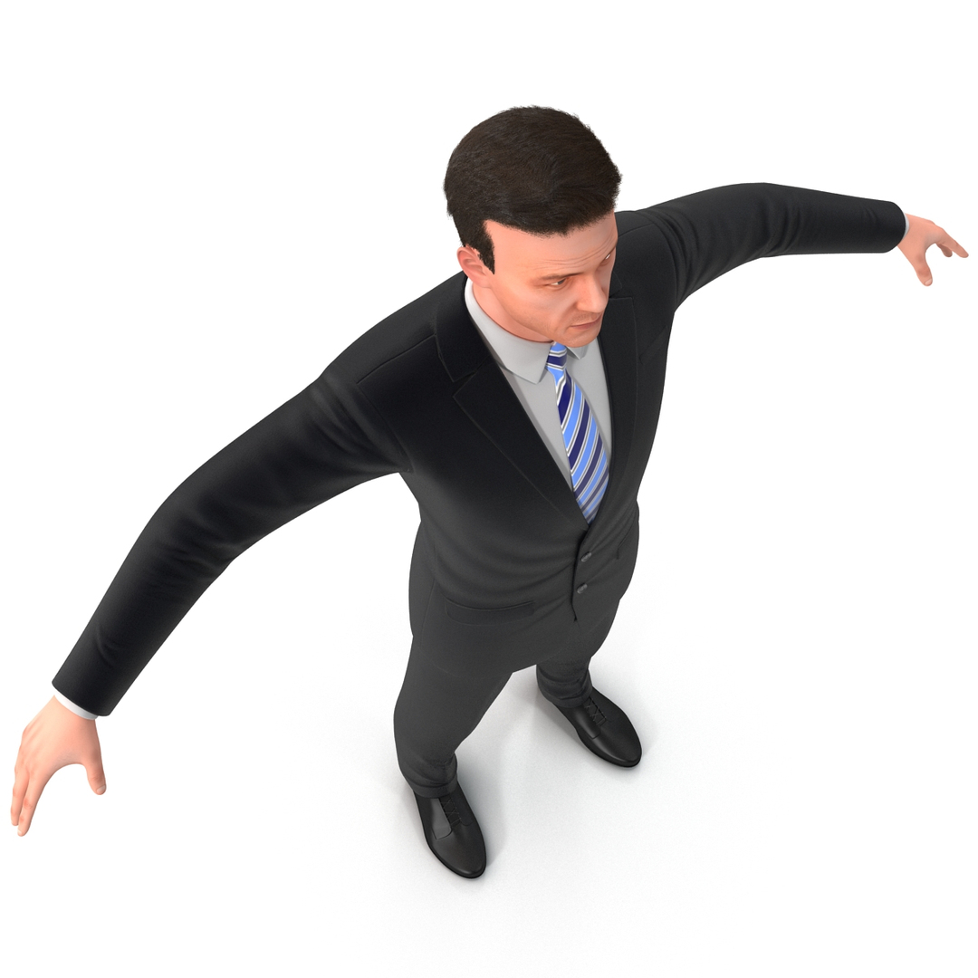 businessman 5 version 2 3d model
