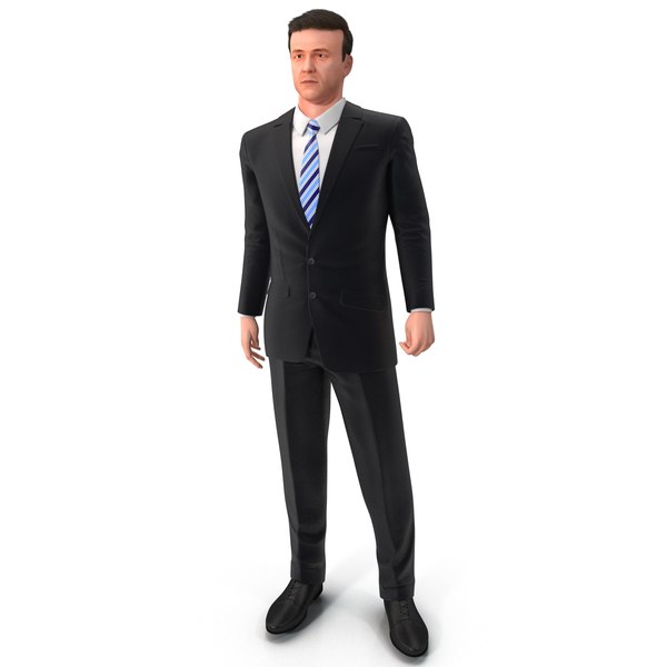 businessman 5 version 2 3d model