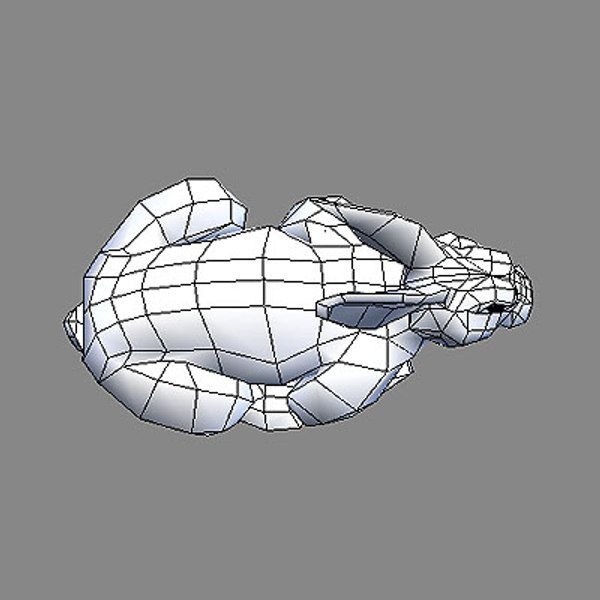 3D 3ds Max hare rabbit bunny