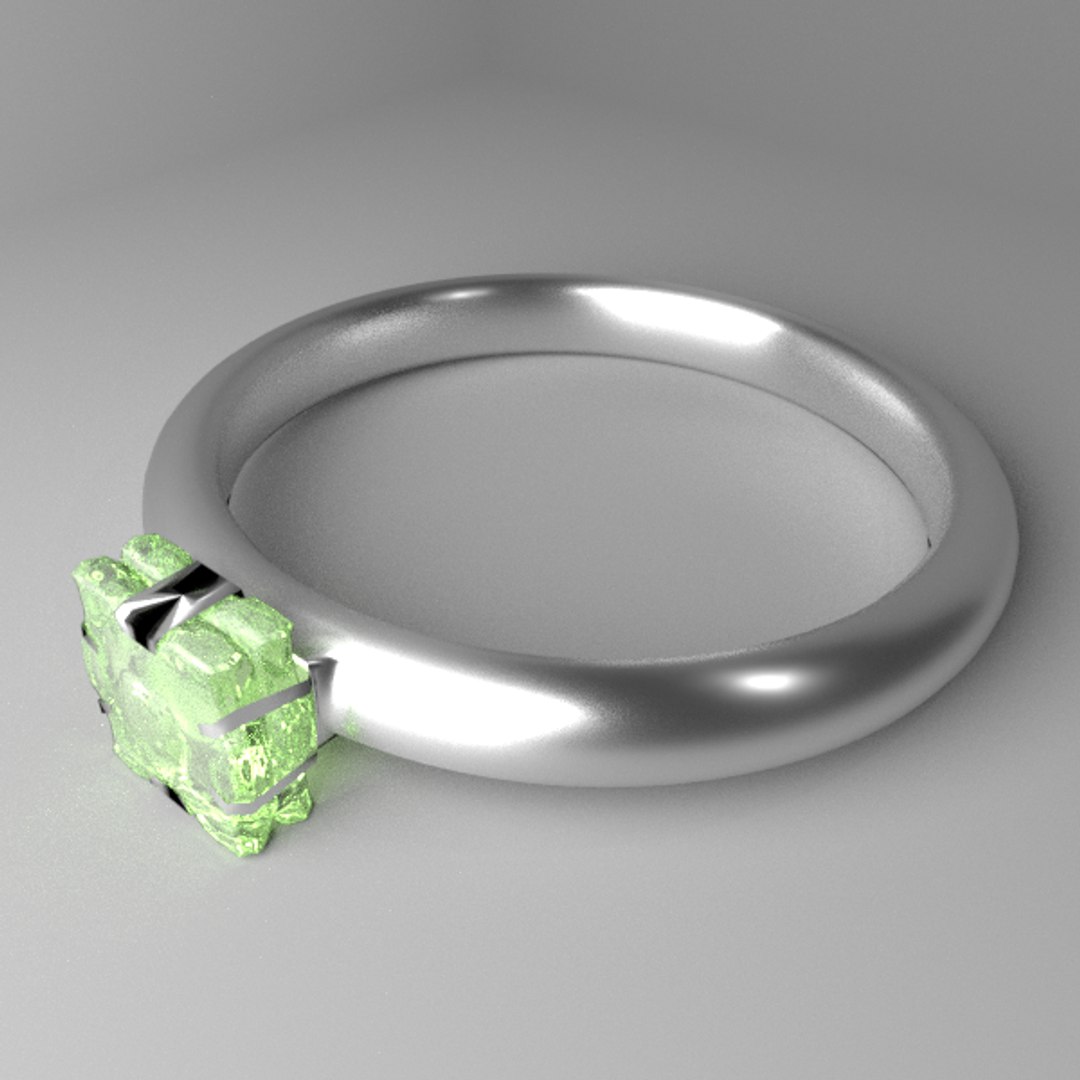 3D silver ring 3 - TurboSquid 1598263