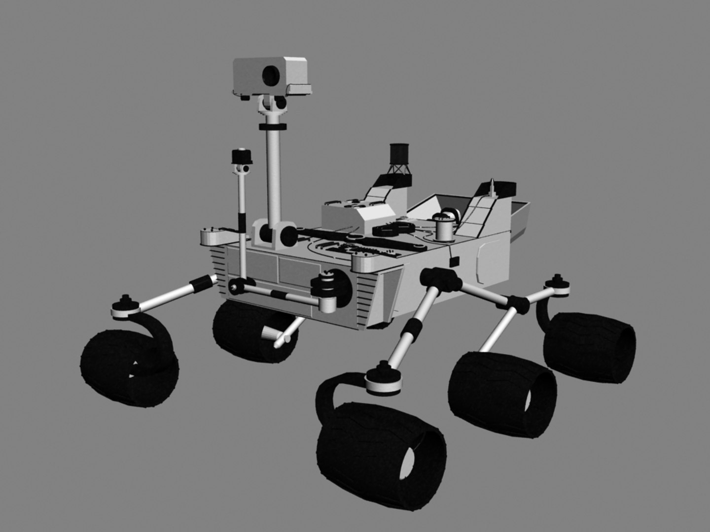 Curiosity Rover 3d Model