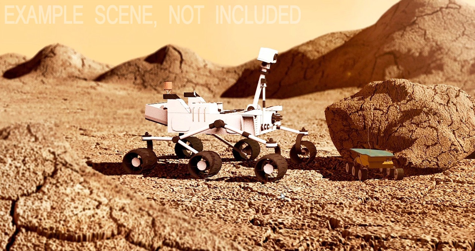 Curiosity Rover 3d Model