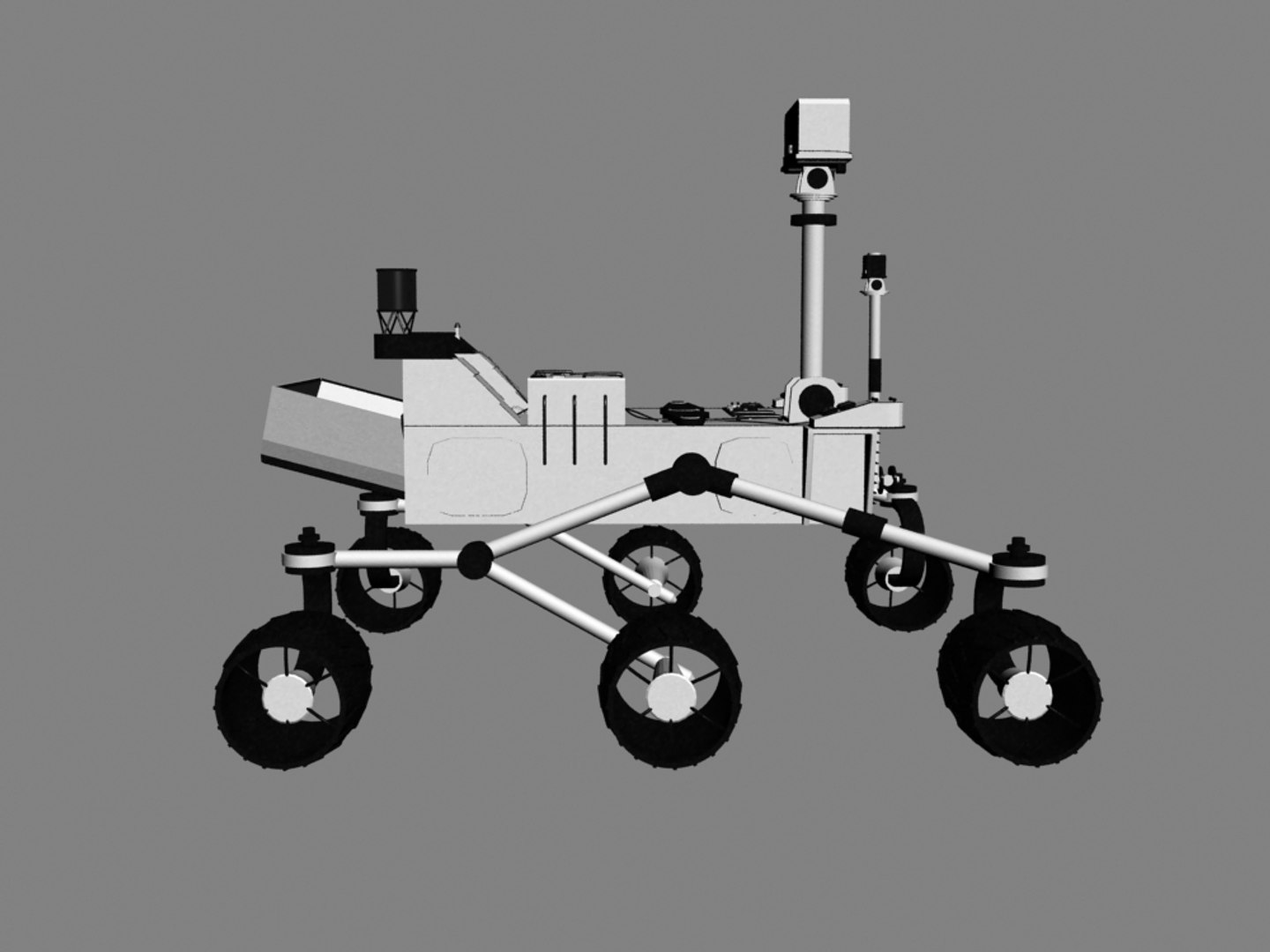 Curiosity Rover 3d Model