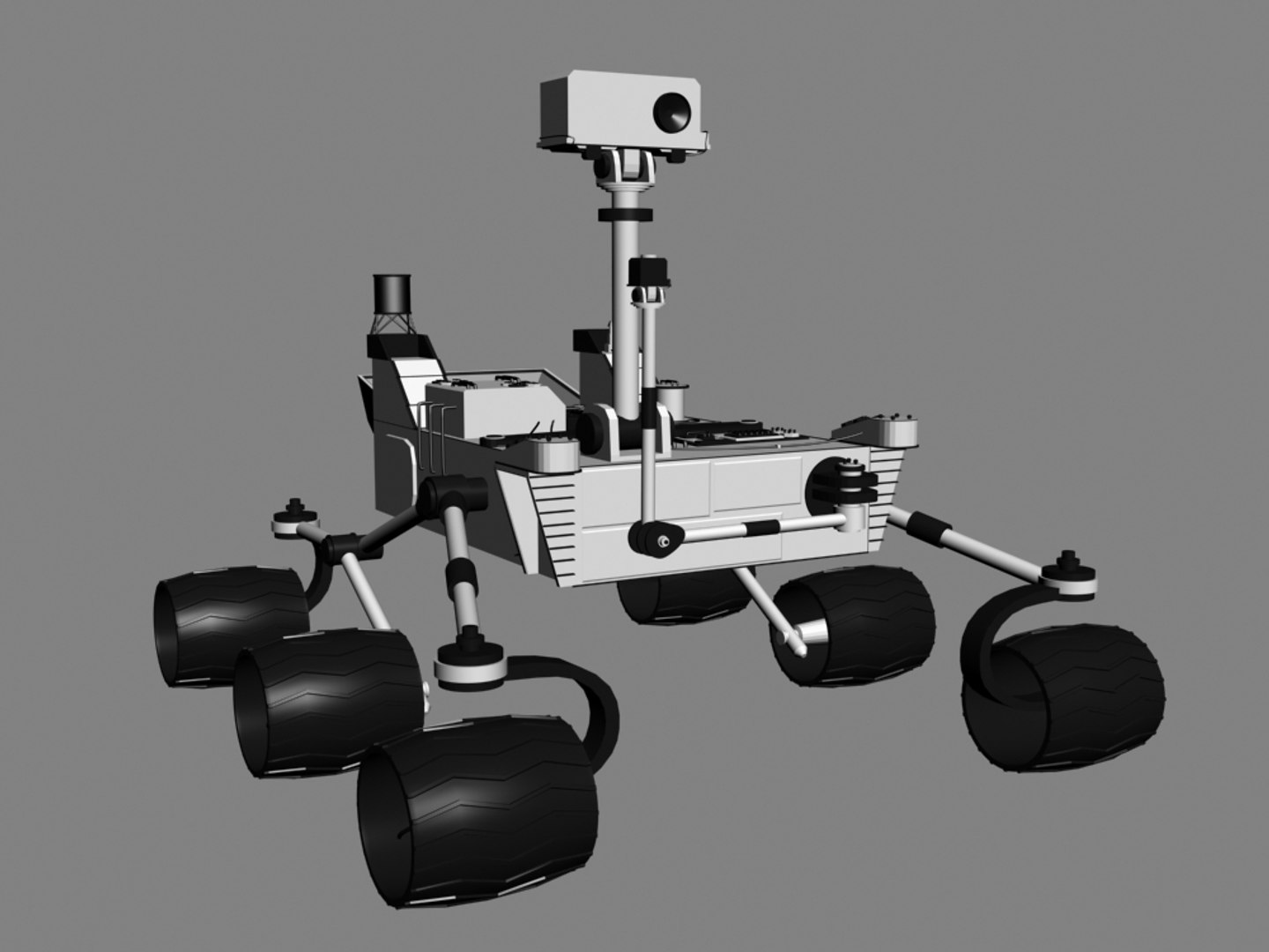 Curiosity Rover 3d Model