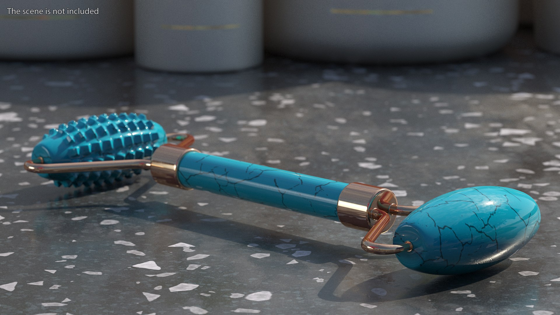 3D Jade Spike Roller Turquoise - TurboSquid 1771720