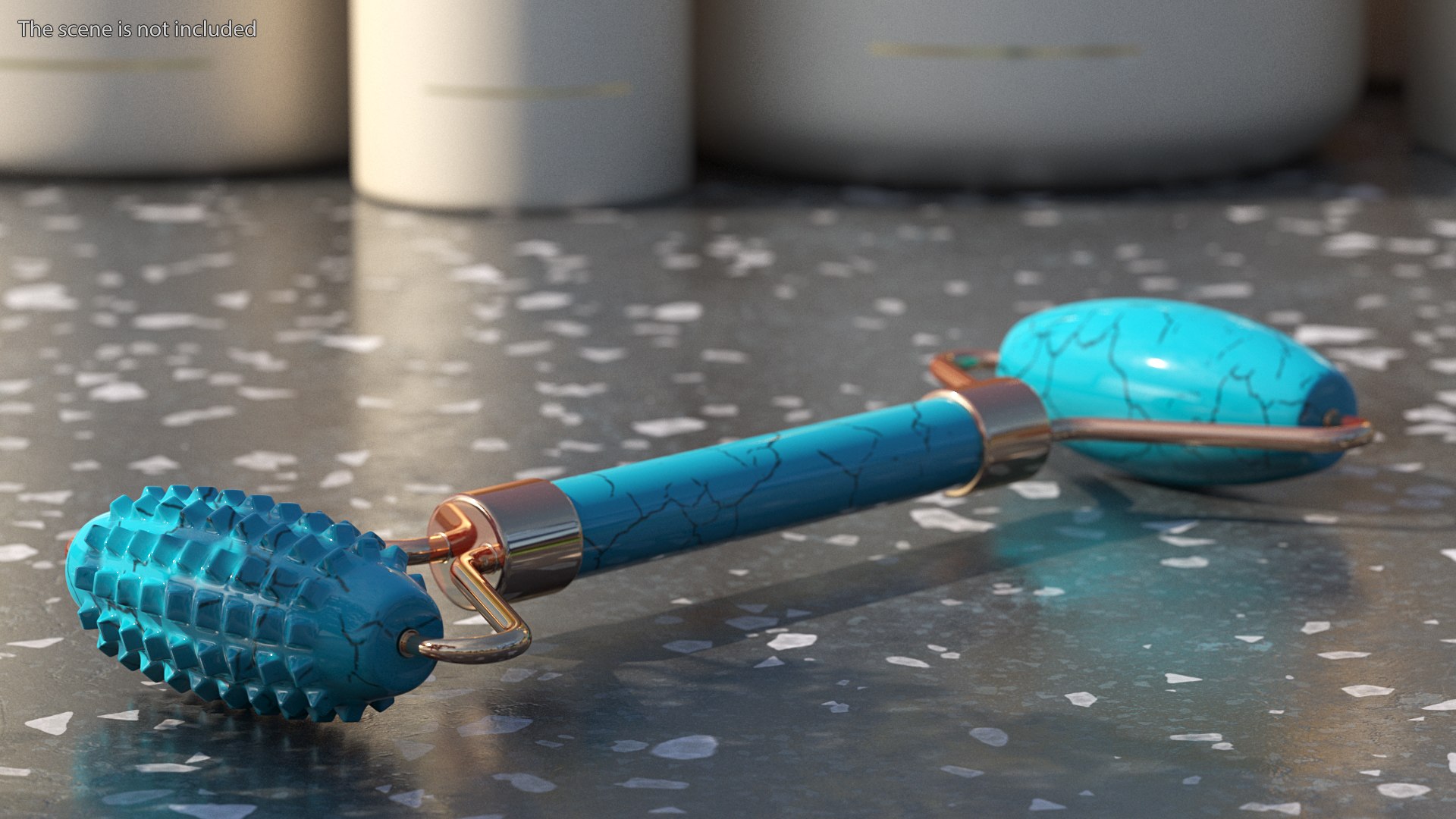 3D Jade Spike Roller Turquoise - TurboSquid 1771720