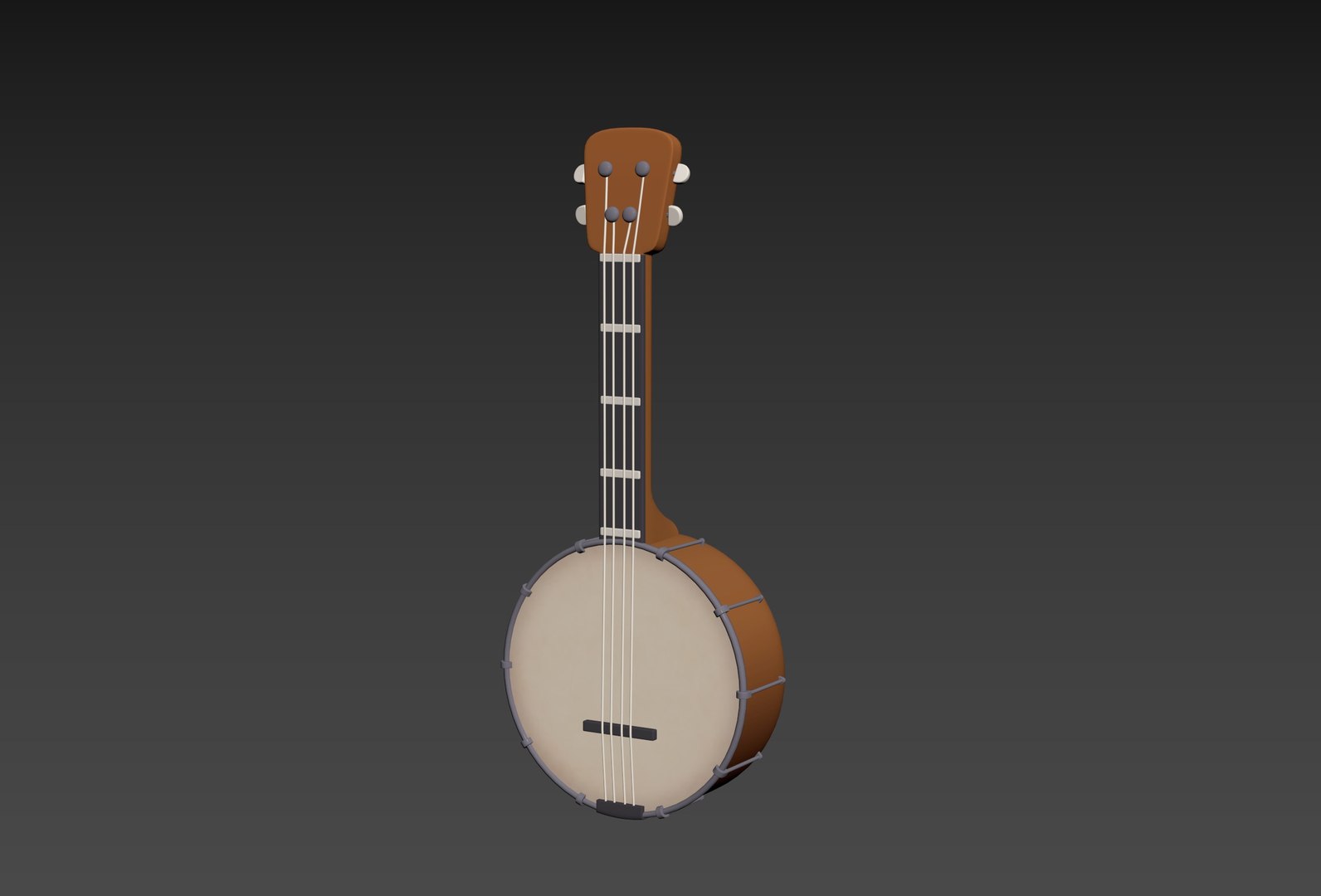 Cartoon Banjo 3D - TurboSquid 2226791