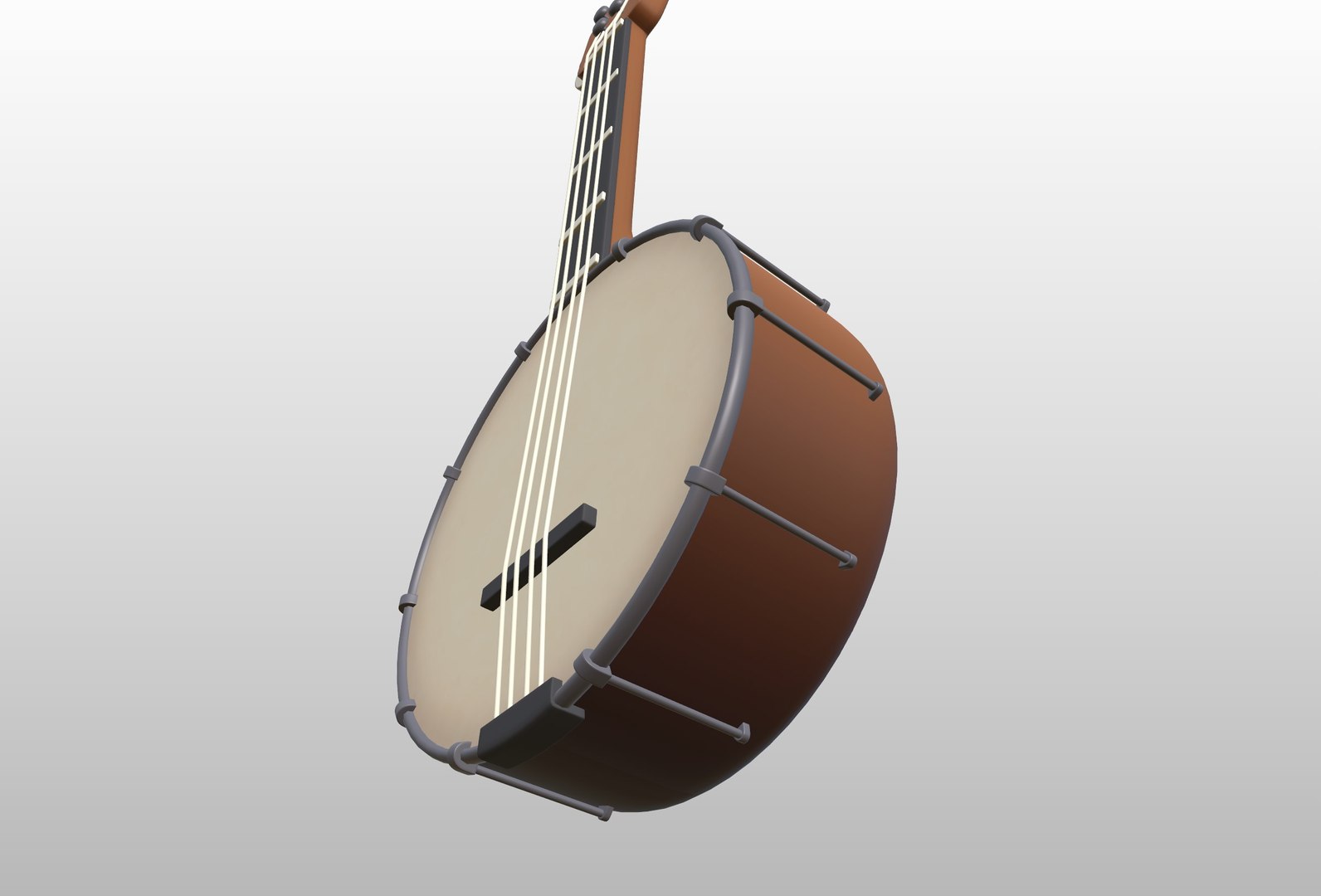 Cartoon Banjo 3D - TurboSquid 2226791