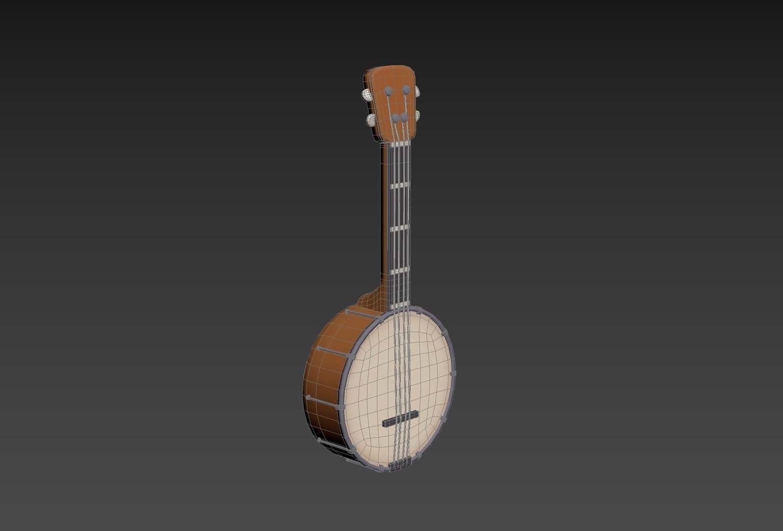 Cartoon Banjo 3D - TurboSquid 2226791