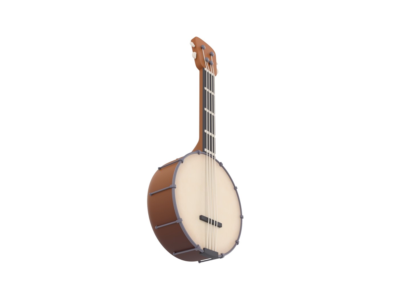 Cartoon Banjo 3D - TurboSquid 2226791