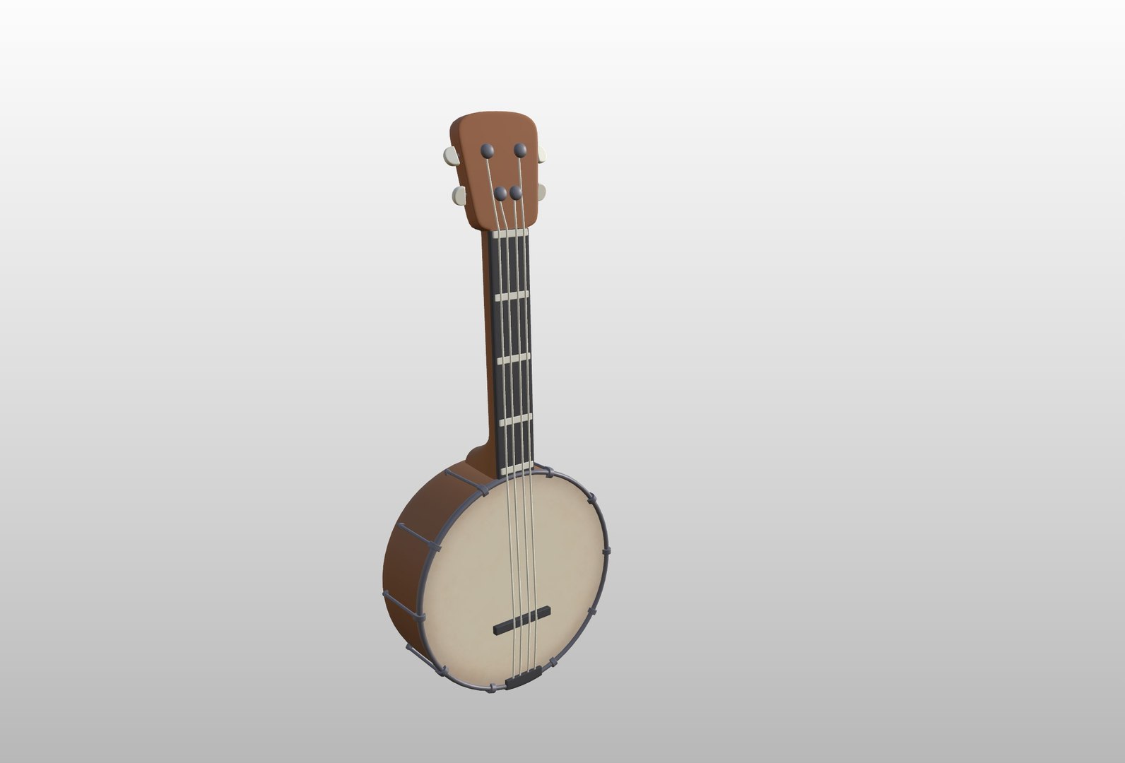 Cartoon Banjo 3D - TurboSquid 2226791