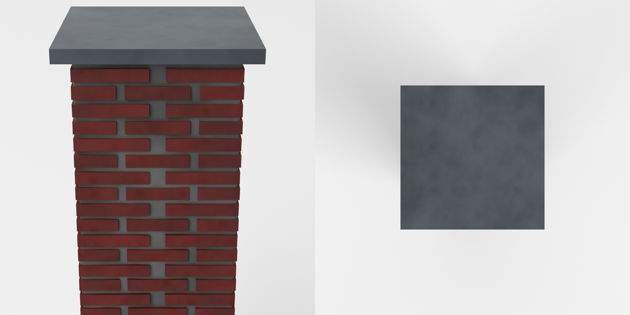 3D Brick pillar model - TurboSquid 1719239