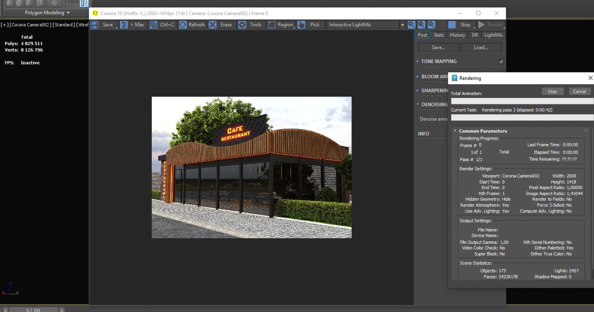 3D Cafe Restaurant 01 Model - TurboSquid 2306446