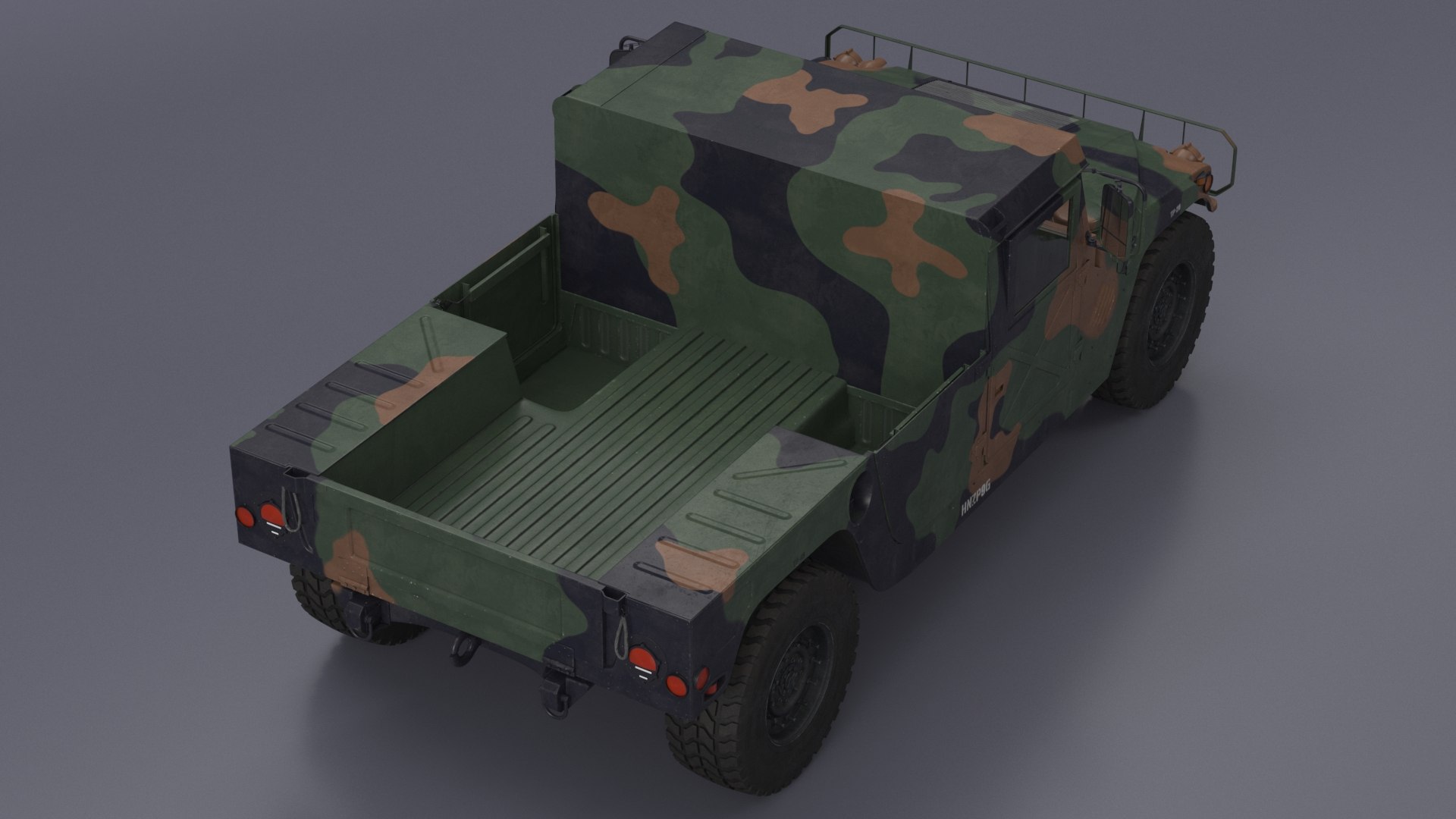 Hmmwv M998 Camo 3d Model
