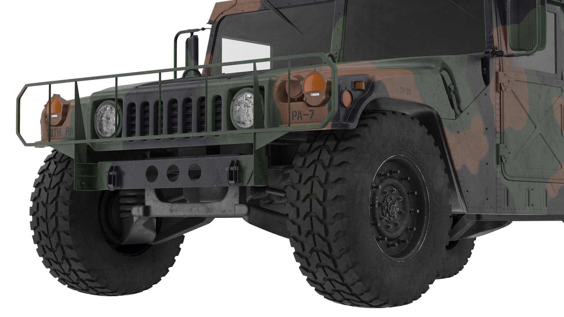 Hmmwv M998 Camo 3d Model