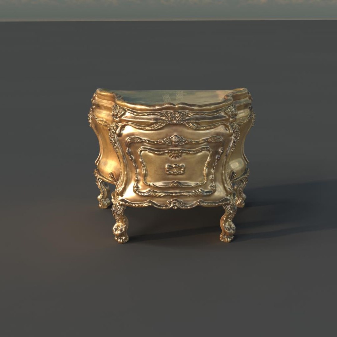 3d Gold Royal Desk